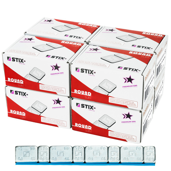 Ciężarki klejone do felg aluminiowych Rounded Slim - 60g (5g+10g ...